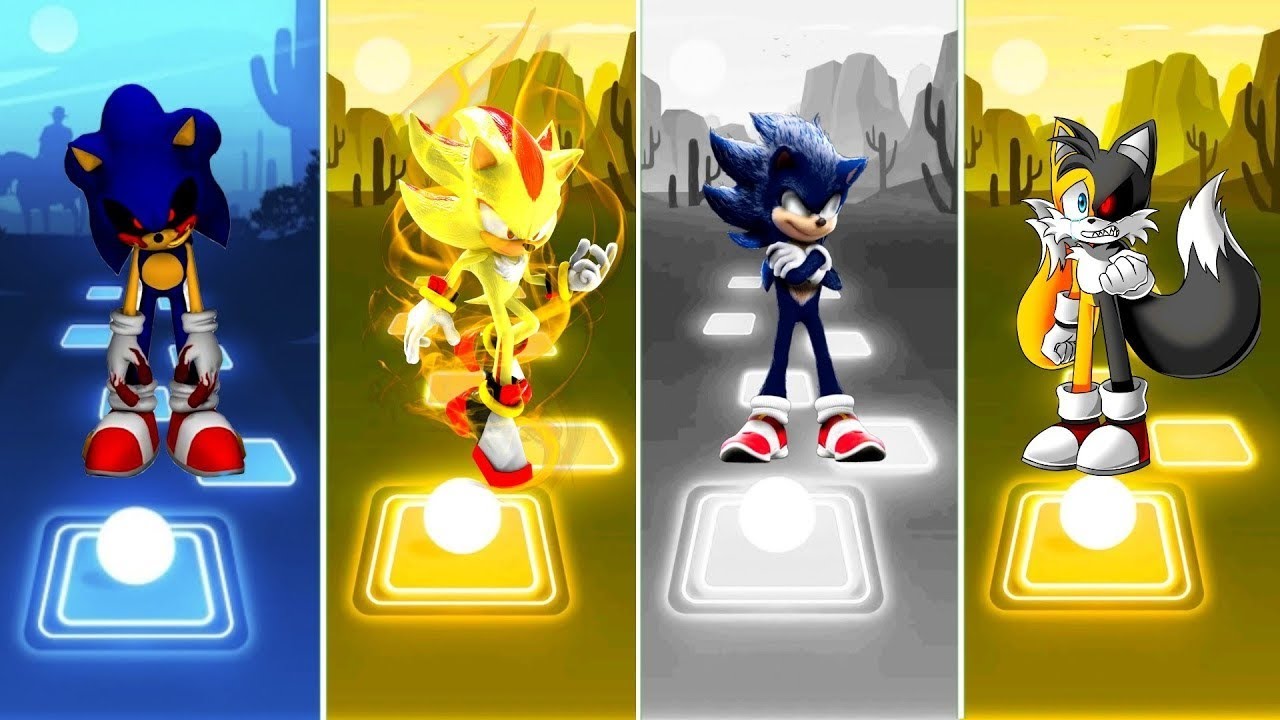 Sonic Exe 🆚 Tails Exe Sonic 🆚 Dark Blue Sonic 🆚 Super Shadow Sonic ...
