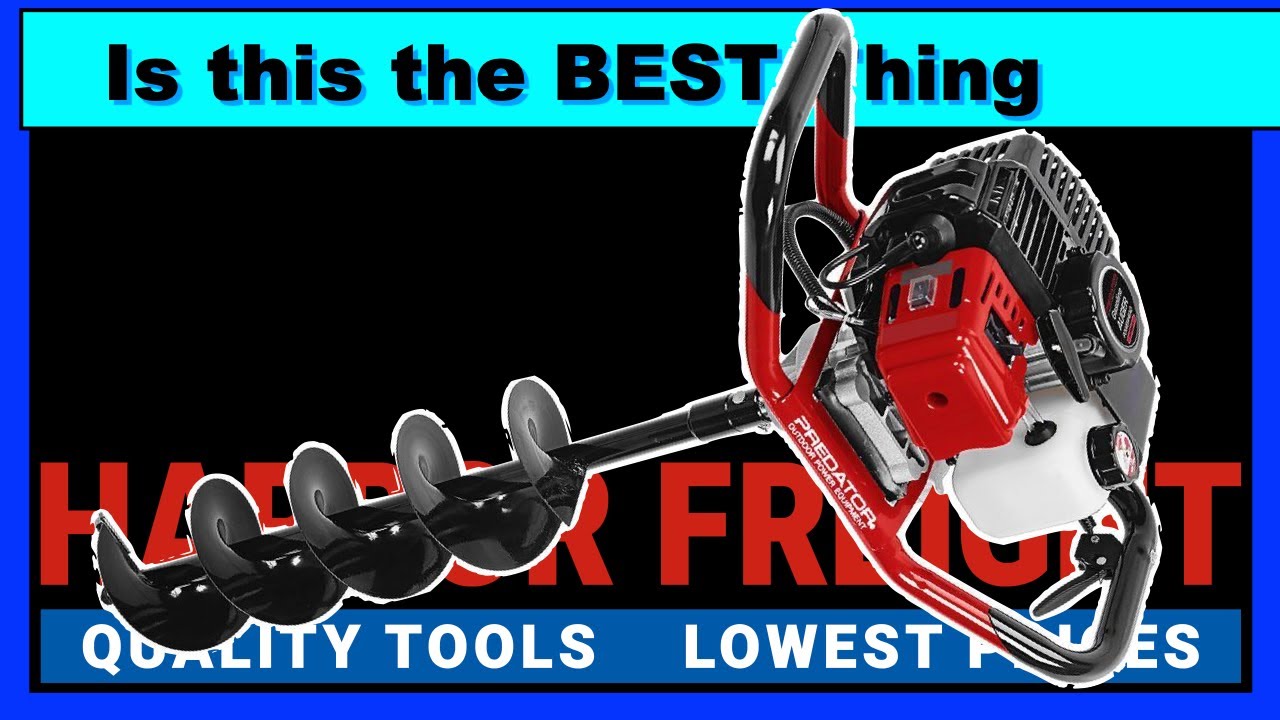 Harbor Freight saves the day Predator AUGER - YouTube