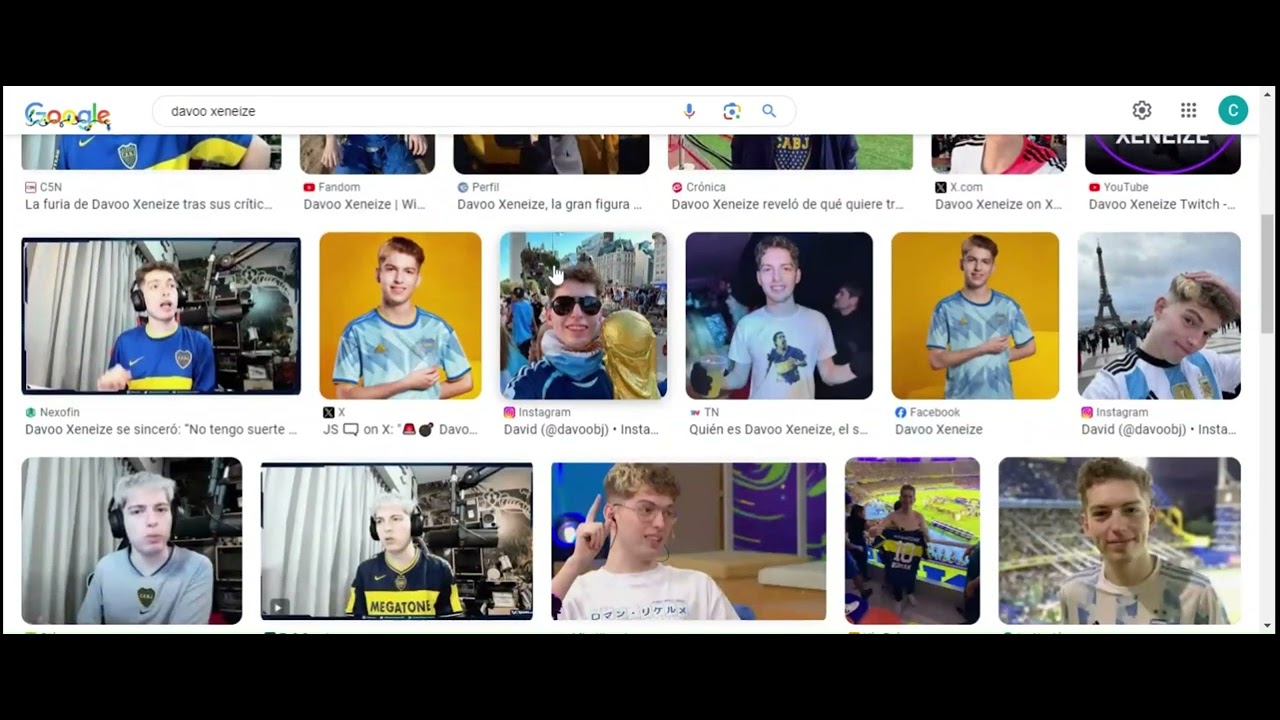 buscando a davoo xeneize en google pero si me aparece un puerro se ...