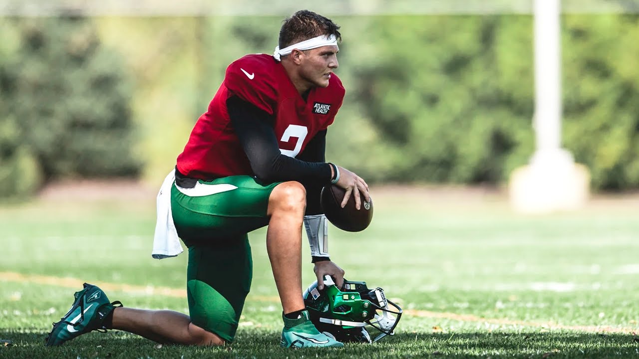 Zach Wilson Practice Clips (9/16/22) - YouTube