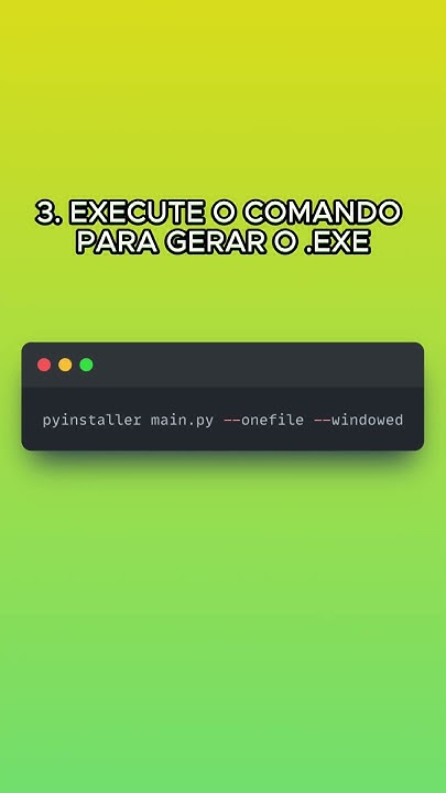Criar executável Python ( .py para .exe ) #shorts #python - YouTube