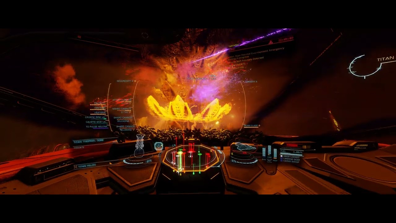 Elite Dangerous - Bombing Titan Raijin Until Empty - YouTube