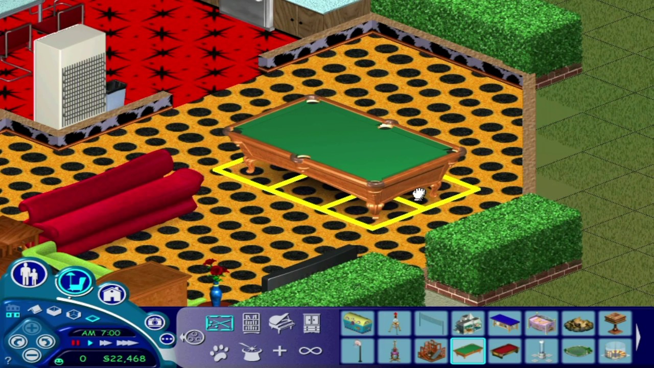 Sims 1- Furnishing a House #2 - YouTube