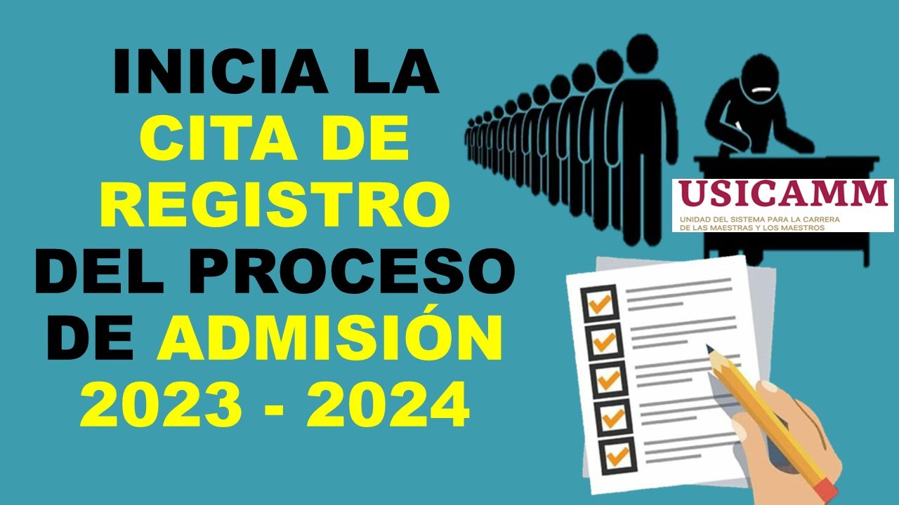 Soy Docente: INICIA LA CITA DE REGISTRO DEL PROCESO DE ADMISIÓN 2023 ...