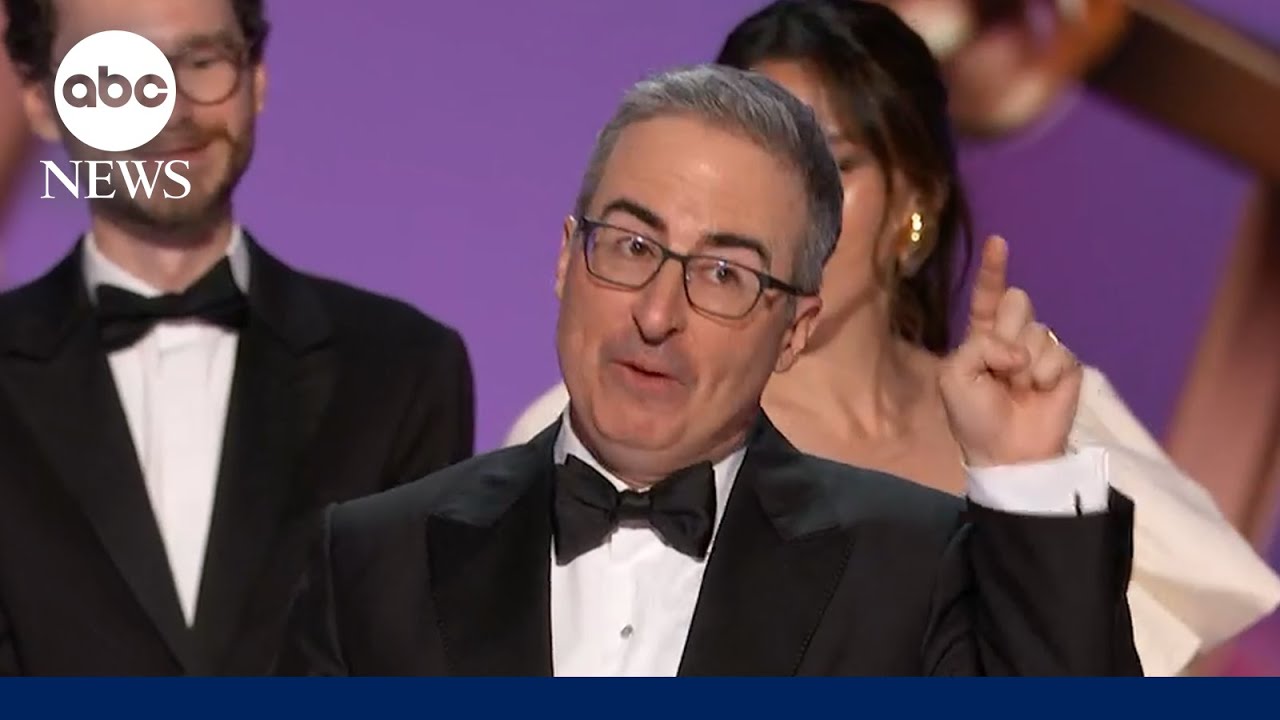 John Oliver pays tribute to his late dog in Emmys acceptance speech ...