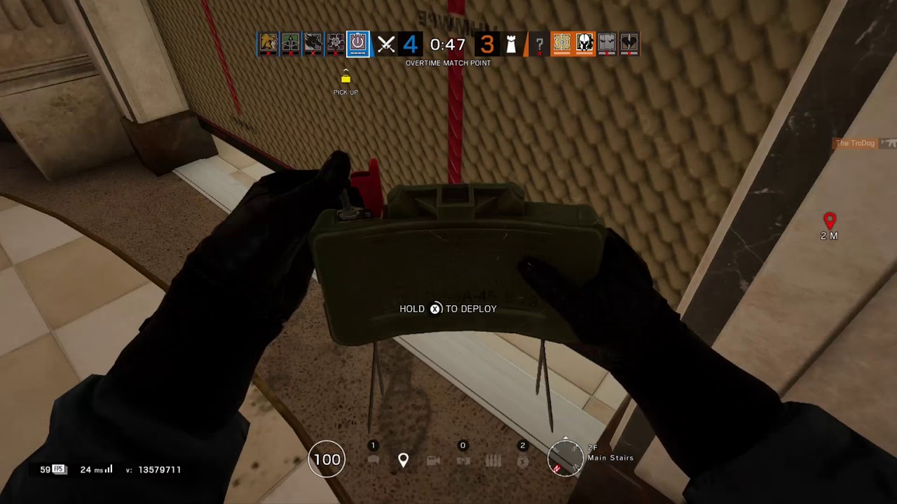 1v4 clutch on consulate rainbow six siege - YouTube