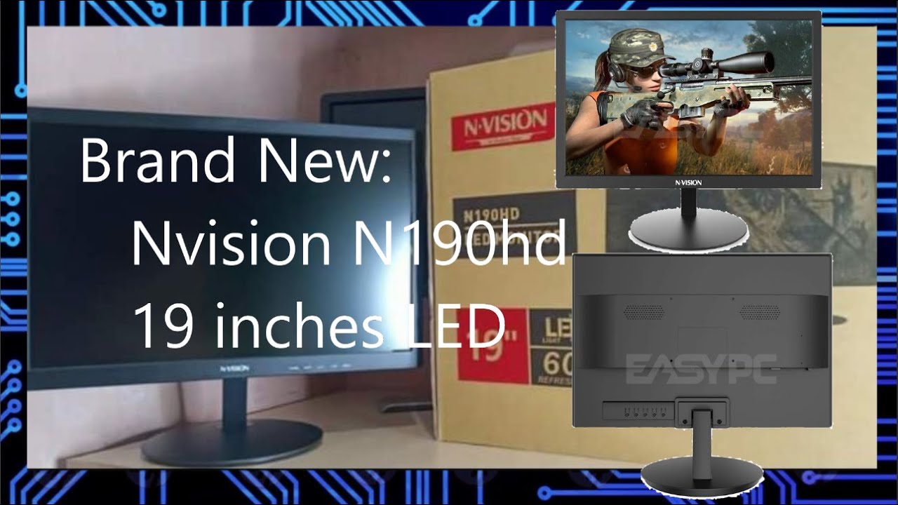 Budget monitor from Nvision 19 inches - YouTube