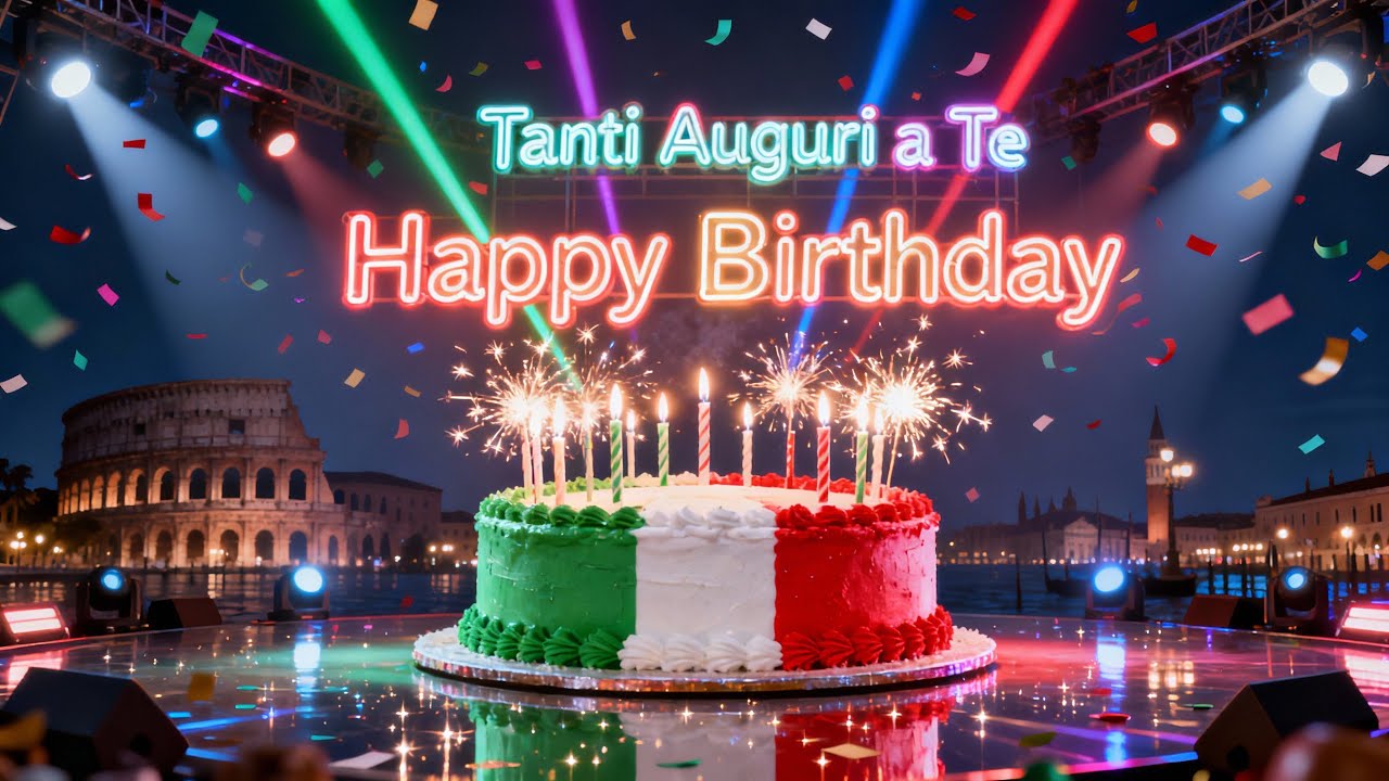 🎉Tanti Auguri a Te | Happy Birthday Song (Italian Pop Festival Version ...