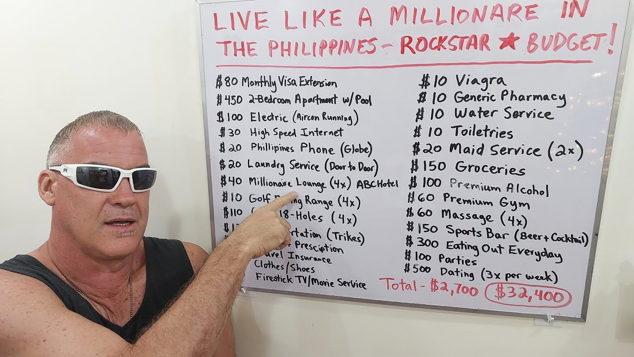 The $2,700 Rockstar Budget in the Philippines! 🇵🇭 - YouTube