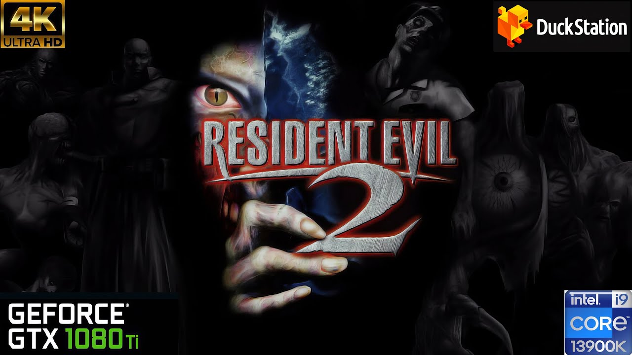 Resident Evil 2 PS1 Gameplay 4k 60fps ( Duckstation PSX Emulator ...