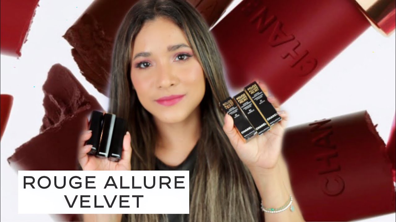 NEW CHANEL ROUGE ALLURE VELVET LIPSTICKS Intense Intuitive Eternelle ...