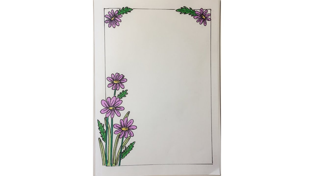 Flower Border Designs For Greeting Cards | Best Flower Site