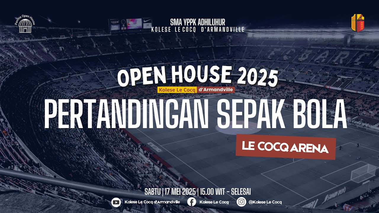 LIVE SEPAK BOLA OPEN HOUSE 2025 - YouTube