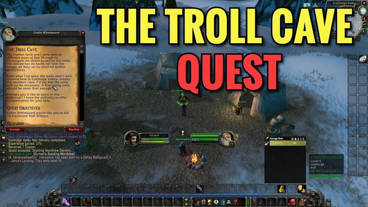 The Troll Cave Quest (WoW Classic) - YouTube