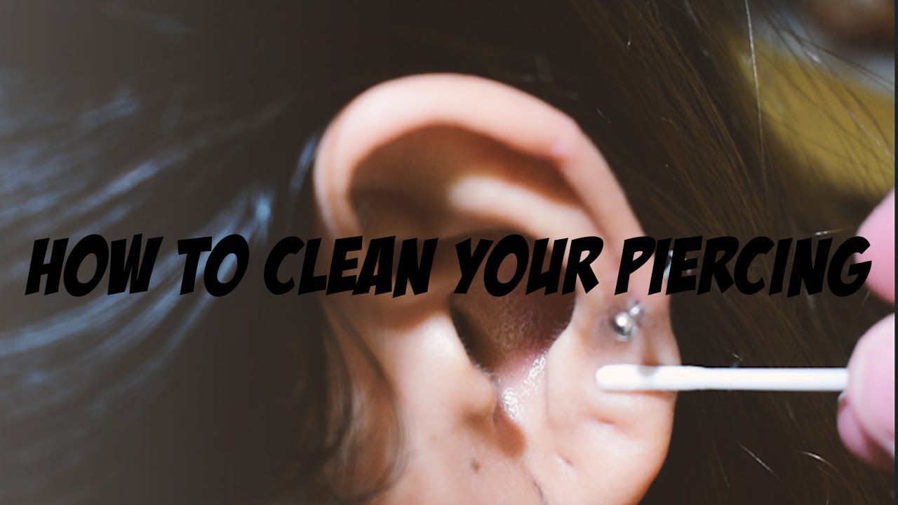 Cara Menjaga & Membersihkan Piercing Kuping | Piercing Aftercare - YouTube