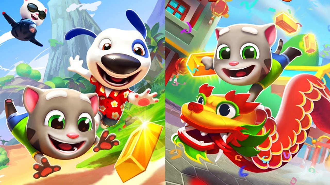 4 Running Side Worlds In Home’s Talking Tom - Talking Tom Gold Run ...