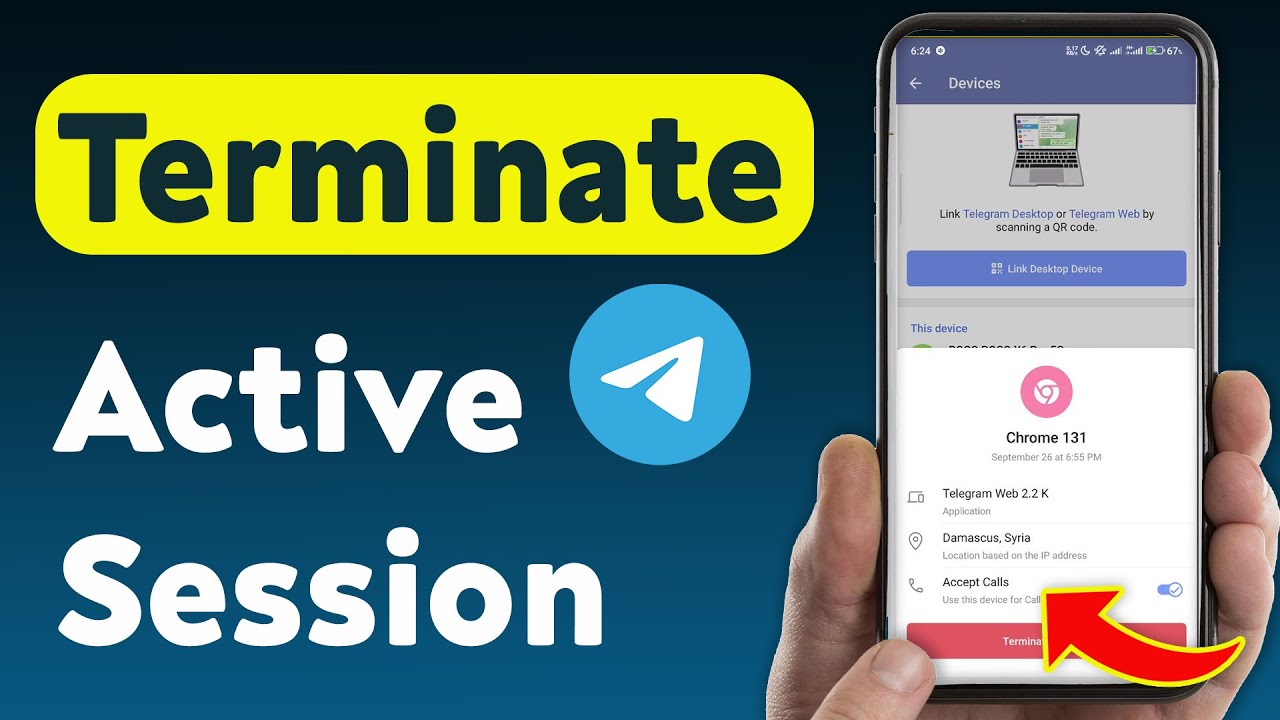 How To Terminate Active Session On Telegram (Updated) - YouTube