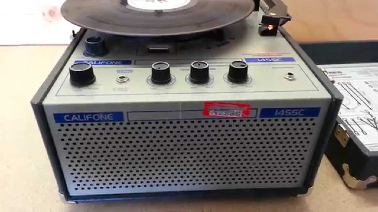 Califone 1455C Phonograph - YouTube