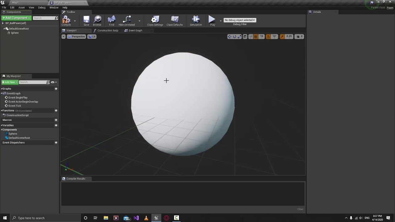 Part 2 - Creating the Ball Blueprint - YouTube