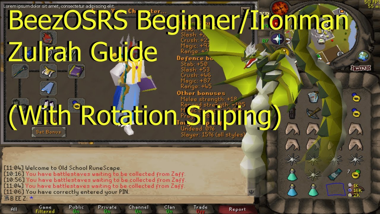 [2021] Beginner/Ironman Zulrah Guide (Trident, RCB, Lunar Spellbook ...