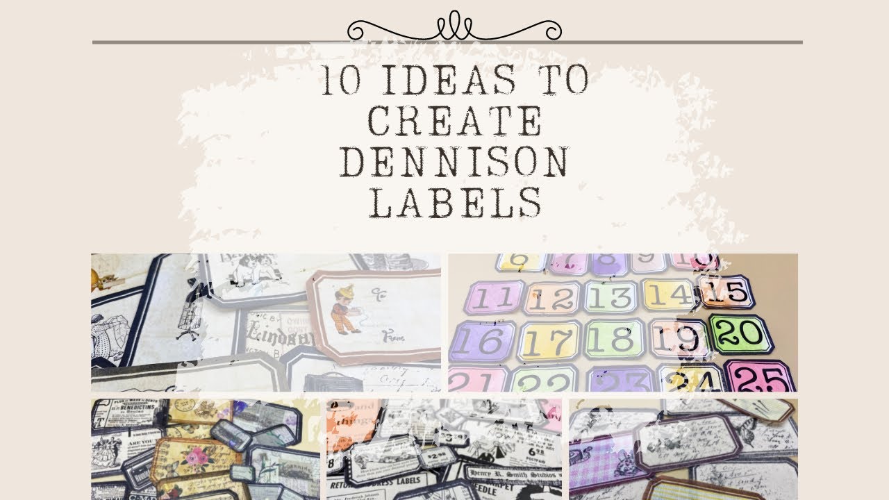 Tutorial | 10 ideas to create Dennison labels | Signet Stamps - YouTube