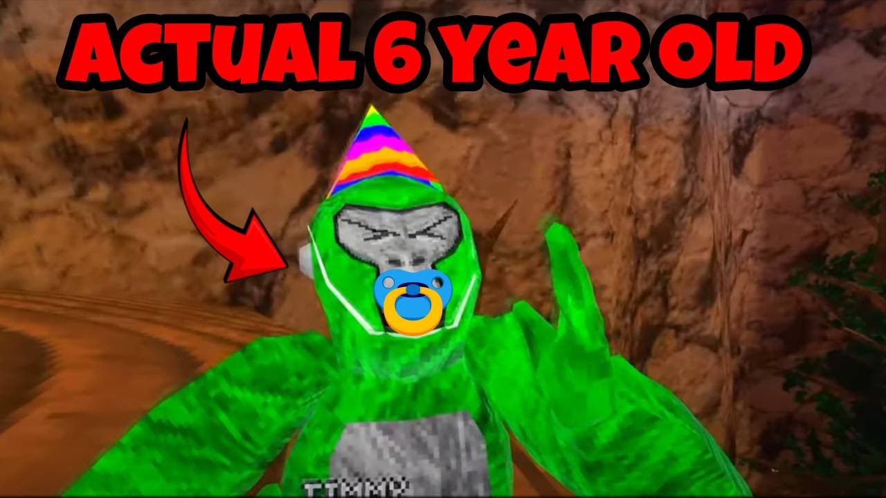 This 6 Year Old Plays Gorilla Tag.. - YouTube