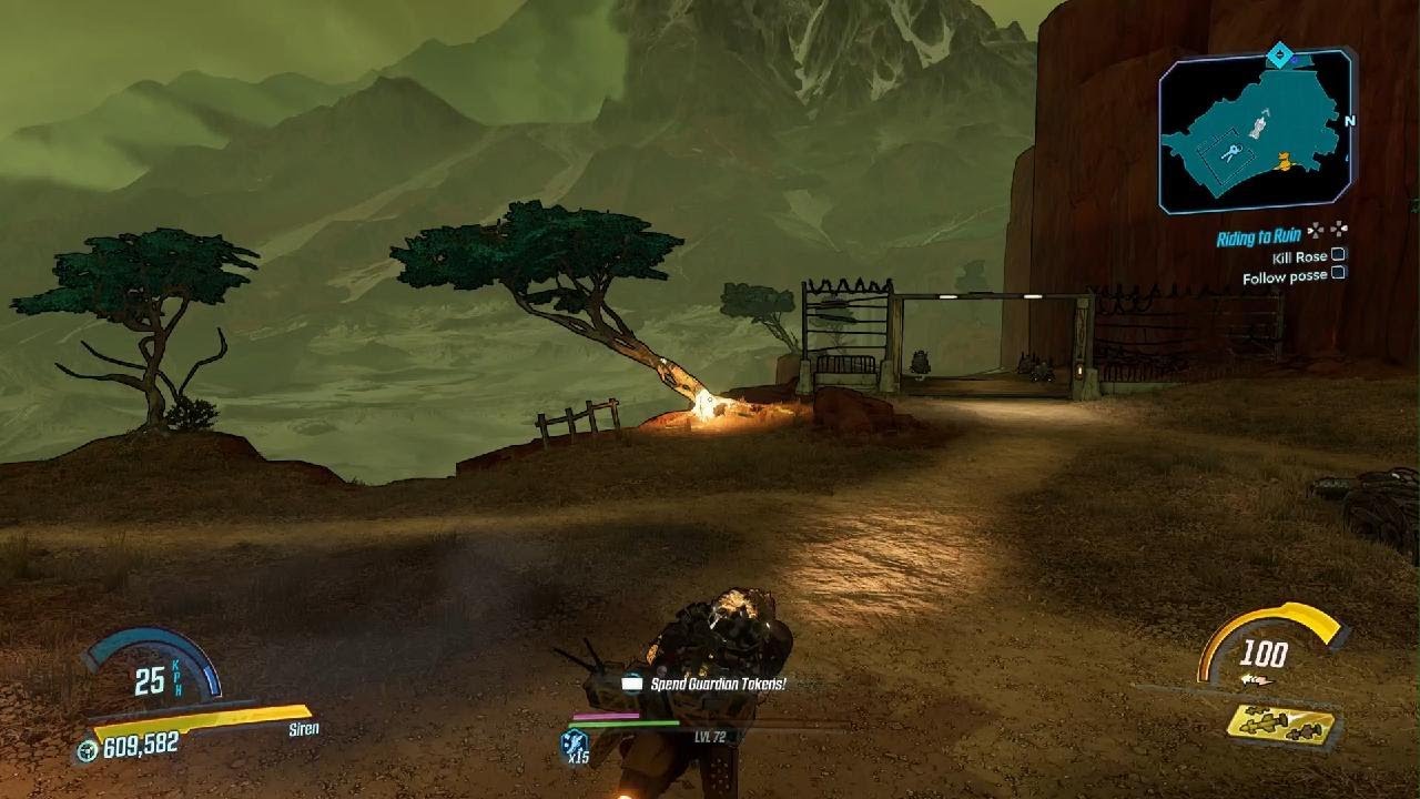 Borderlands 3 - Creature feature film reel in The Blastplains location ...