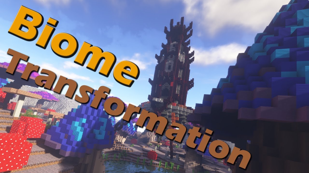 EPIC Giant Mushroom biome transformation TIMELAPSE + WORLD DOWNLOAD ...
