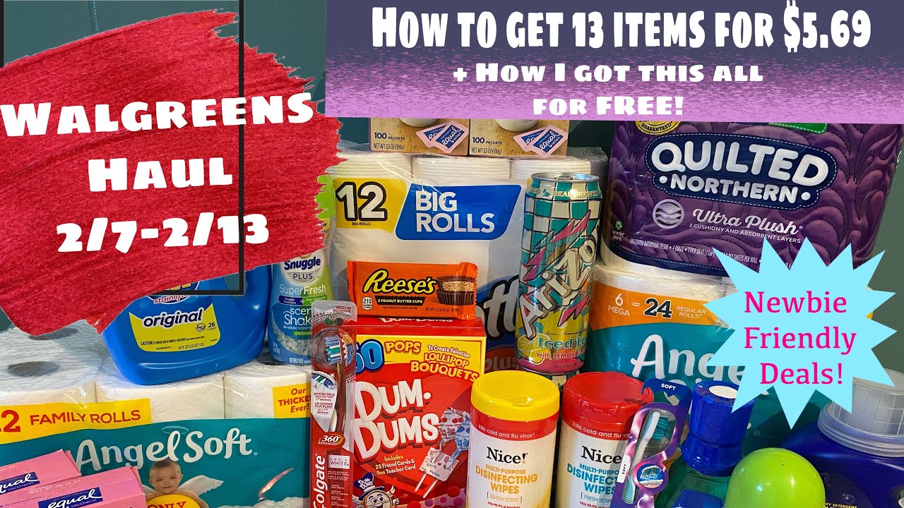 WALGREENS HAUL 2/7-2/13 | HOW TO GET 13 ITEMS FOR $5 + NEWBIE FRIENDLY ...