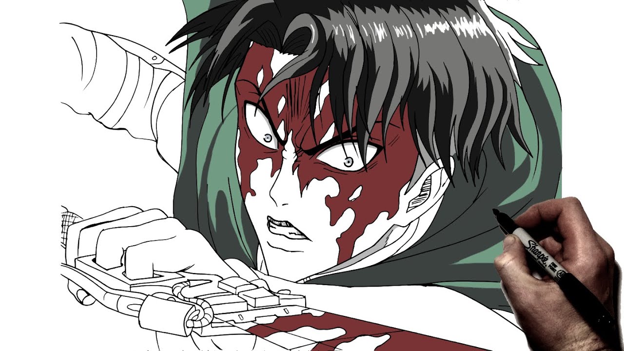 How To Draw Levi (Berserk) | Step By Step | Attack On Titan - YouTube