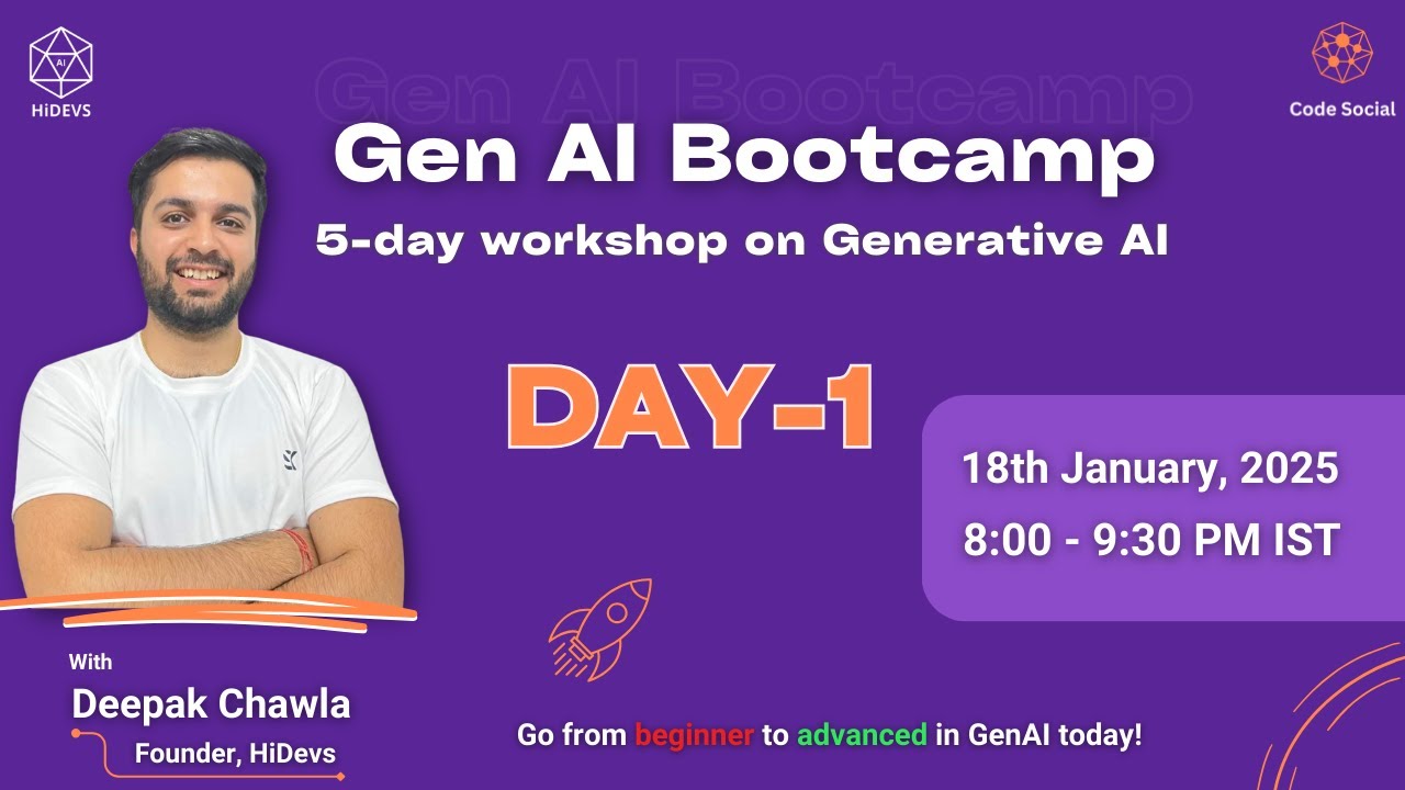 Day 1: Build Your First AI App | Gen AI Bootcamp by Code Social x ...