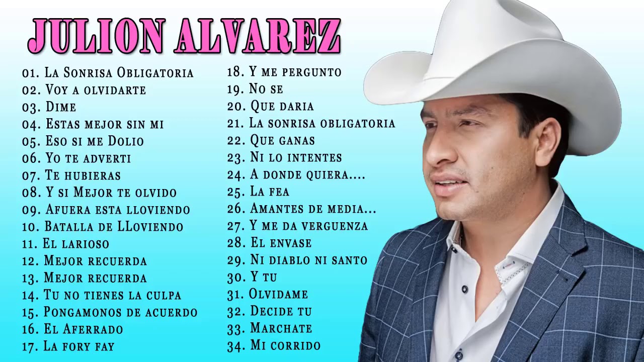 Julión Álvarez 2019 - Lo Nuevo y Mejores Canciones - Exitos MiX De ...
