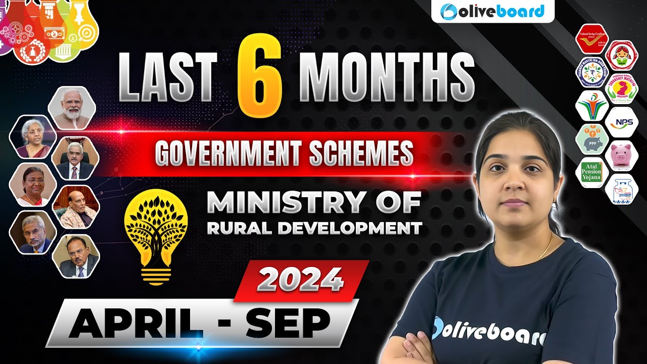 Last 6 Month GOVERNMENT SCHEMES | APRIL - SEP 2024 | Ministry of Rural ...