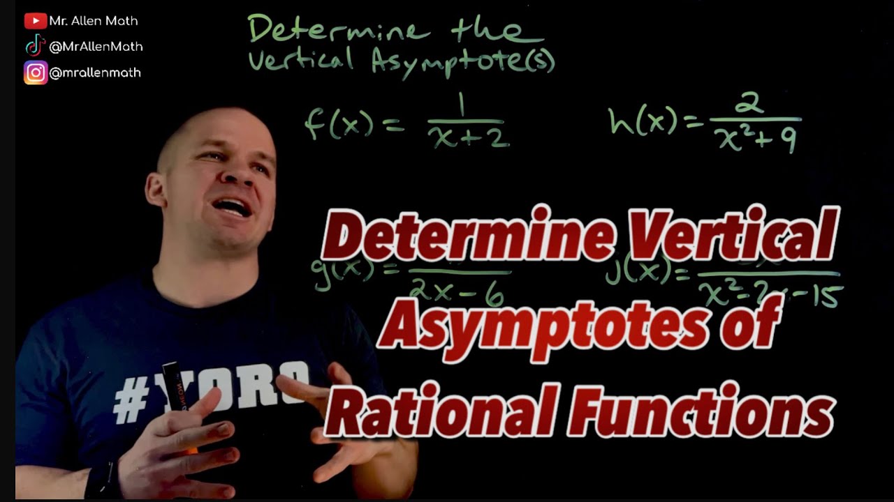 How to Determine the Vertical Asymptotes of Rational Functions - YouTube