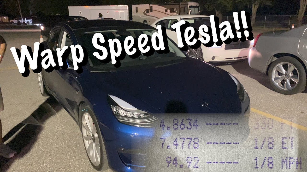 DRAG RACING a Tesla Model 3 Performance!! - YouTube
