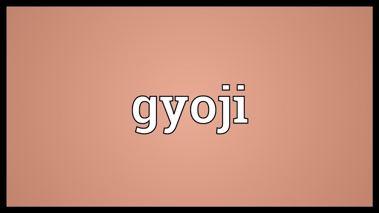 Gyoji Meaning - YouTube