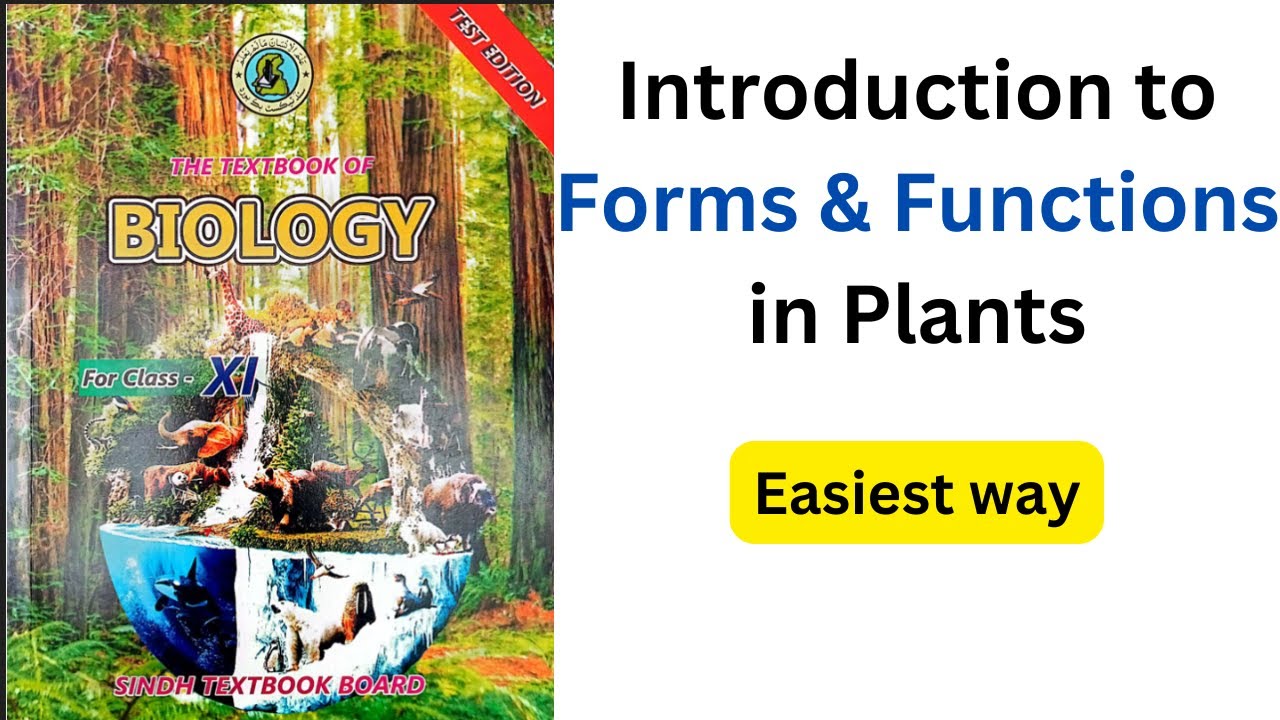 Introduction |chapter 10 Forms and Function of plants 11th class ...
