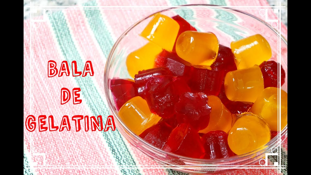 Balas de gelatina | Light, fácil e gostosa - YouTube