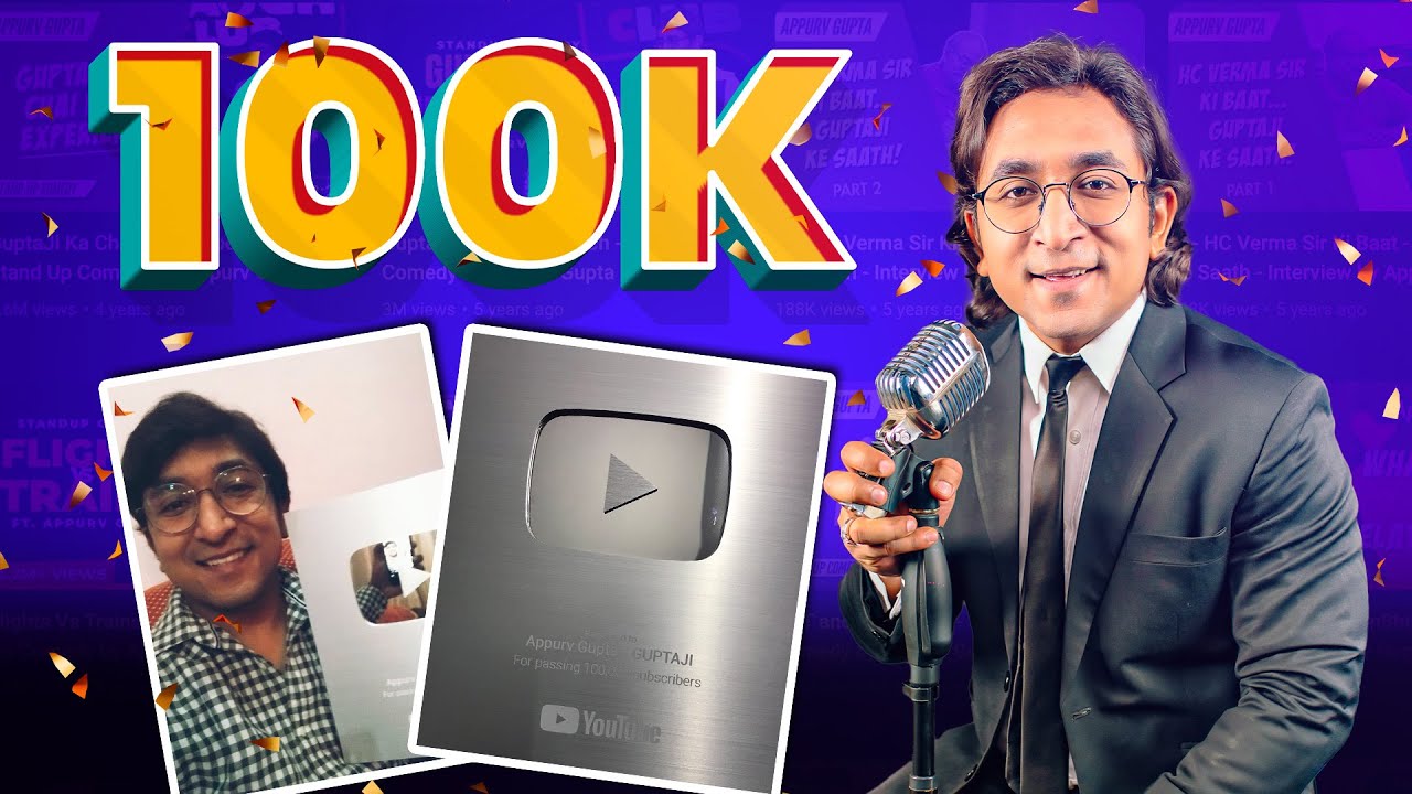 Silver Button Special - Meet GuptaJi (Indian Stand Up Comedian Appurv ...