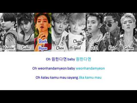 EXO - 'DIAMOND' Lyrics - (Han/Rom/Indo)