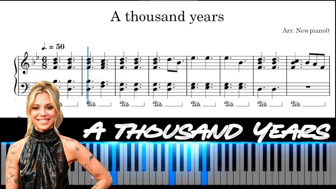 A Thousand Years -Christina Perri - (Piano Tutorial) - YouTube
