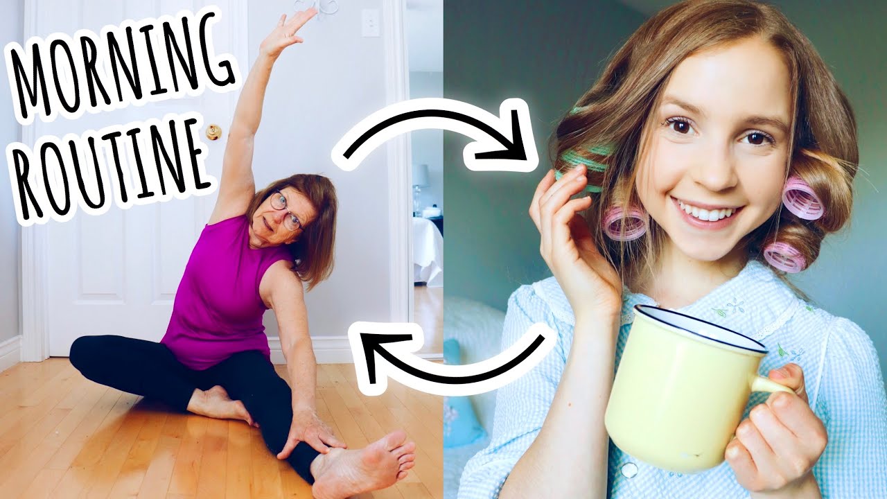Swapping Morning Routines with my Grandma! - YouTube