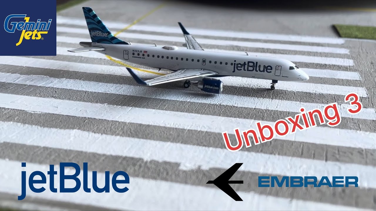 Gemini Jets jetBlue Embraer E190 N323JB Unboxing! (With Memes) - YouTube