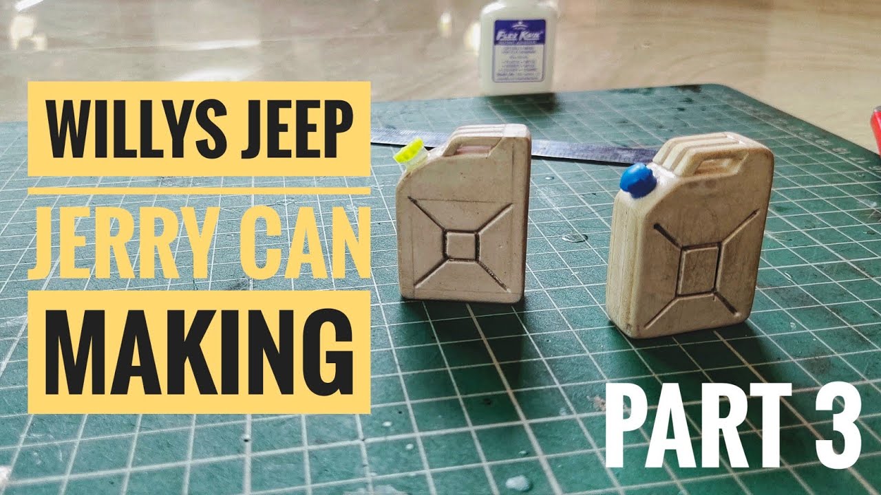 How to make a |Handmade Miniature | Willys Jeep Jerry can | part 3 ...