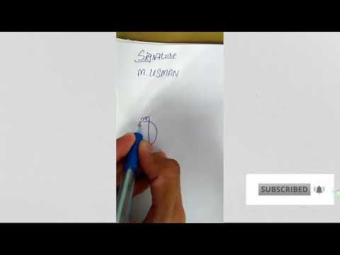 Signature for USMAN | How to make signature for Usman | #signature ...