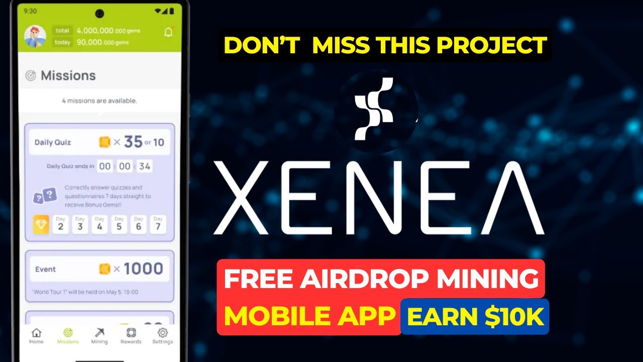 Xenea Wallet Airdrop - Earn $10K - Don't Miss This Project #xenea # ...