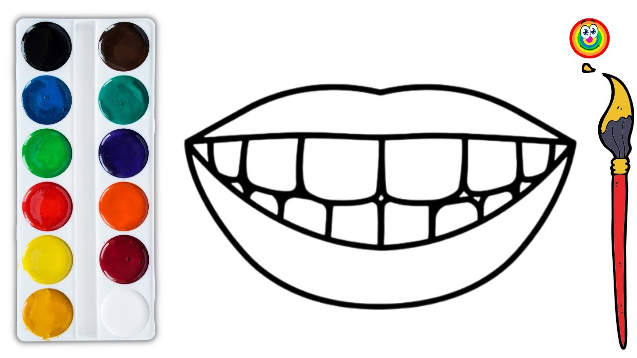 How to Draw Lips | Coloring for Kids & Toddlers | How to Draw, Painting ...