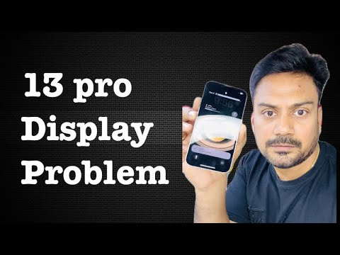 13 pro white display problem - YouTube