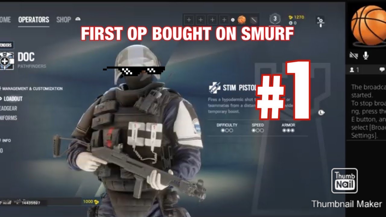 First Live Stream and unlocking Doc. ep.1 (Siege Gameplay) - YouTube