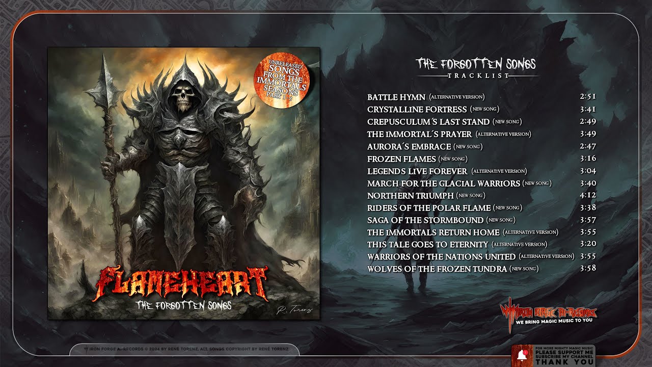 Flameheart - The Forgotten Songs. (New and unreleased Songs from the ...